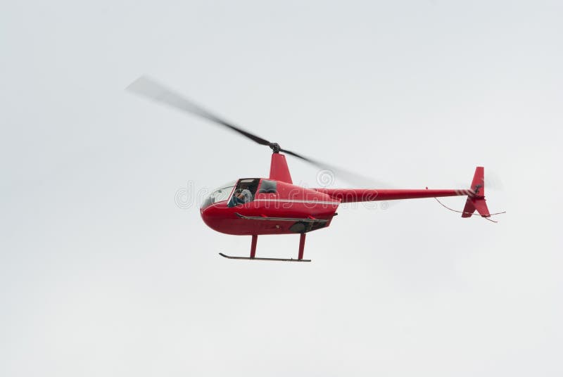 Red helicopter stock photo. Image of landed, sunlight - 4822464