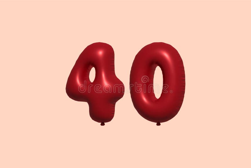 Red Number 40 Stock Illustrations – 1,137 Red Number 40 Stock ...