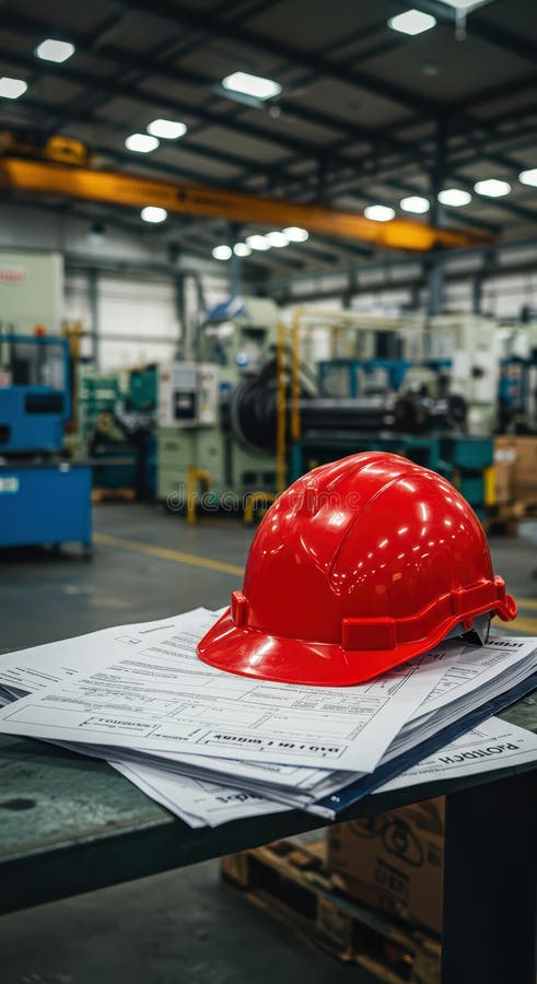 The Red Helmet on the Documents is a Reminder To Prioritise Safety and ...