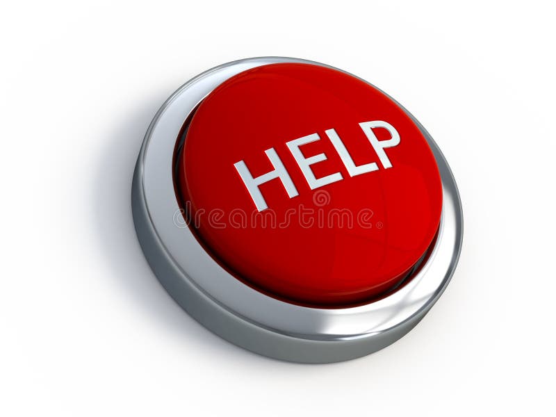 Red Help Button stock illustration. Illustration of emergency - 24448186