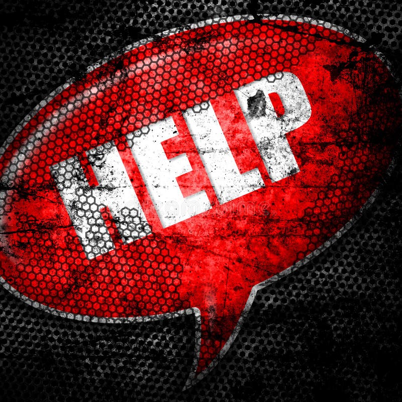 Red Help Grunge Background Textured Stock Illustration - Illustration ...