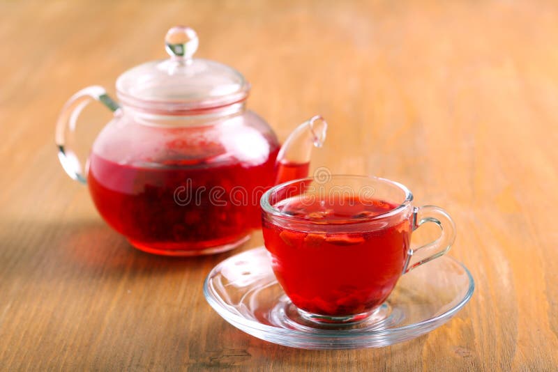 Red herbal and fruit tea stock photo. Image of berry - 52228742