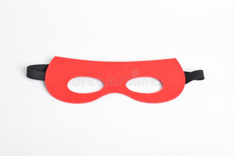 Red Hero Mask Isolated stock image. Image of festival - 331768779
