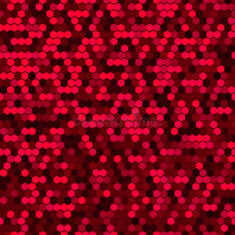 Red Geometric Hexagon Background Seamless Pattern Stock Vector ...