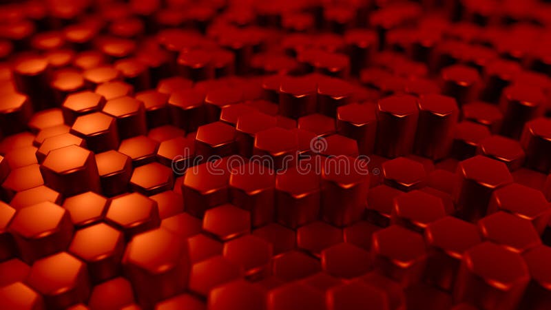 Red Hexagon Background. 3d Illustration, 3d Rendering Stock ...