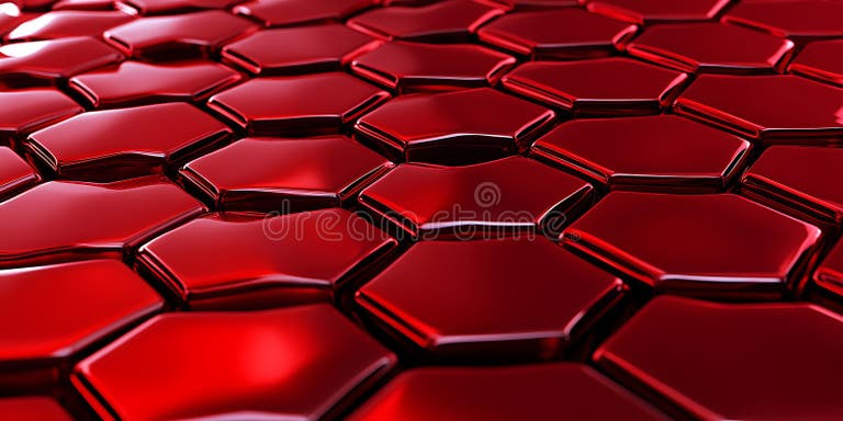 Red Hexagon Pattern Background Abstract Geometric Texture Stock ...