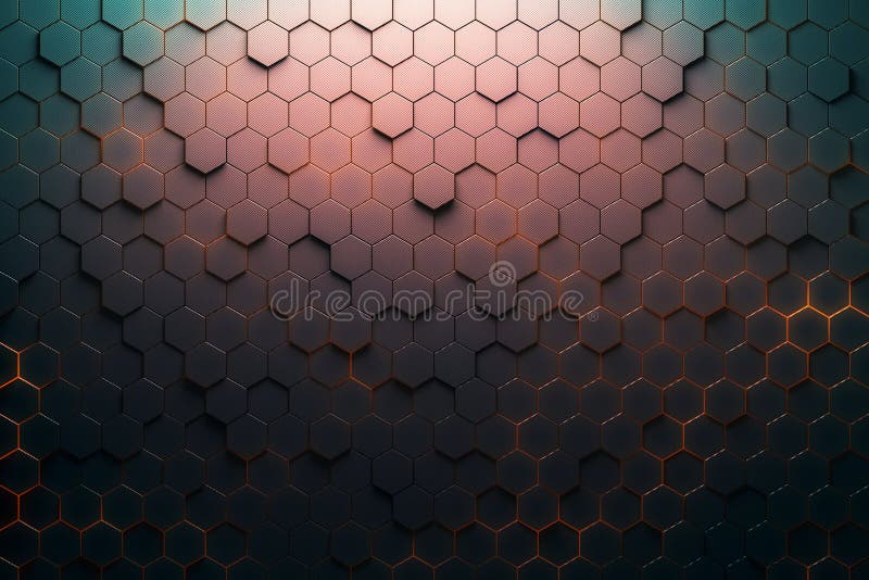 Red hexagon pattern stock illustration. Illustration of design - 71055724