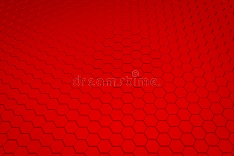 Red Hexagon Pattern - Honeycomb Concept Stock Illustration ...