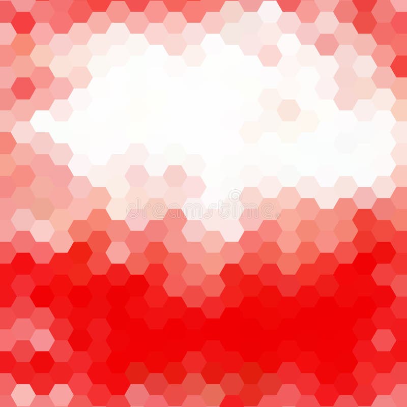 Red Hexagonal Abstract Background. Template for Presentation ...
