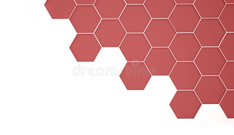 3D Rendered Hexagonal Tiles Abstract Geometric Background Illustration ...