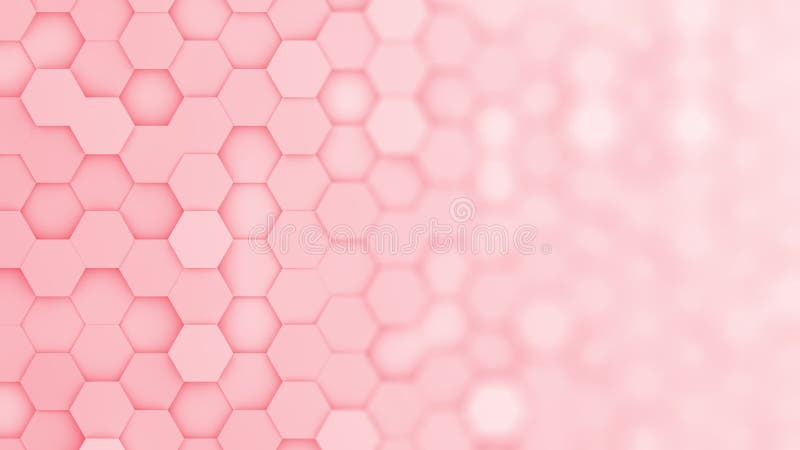 Red Hexagonal Grid Background with Blur Stock Illustration ...