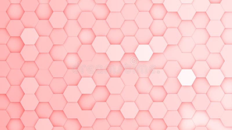Red Hexagonal Grid Background Stock Illustration - Illustration of tech, light: 164925458