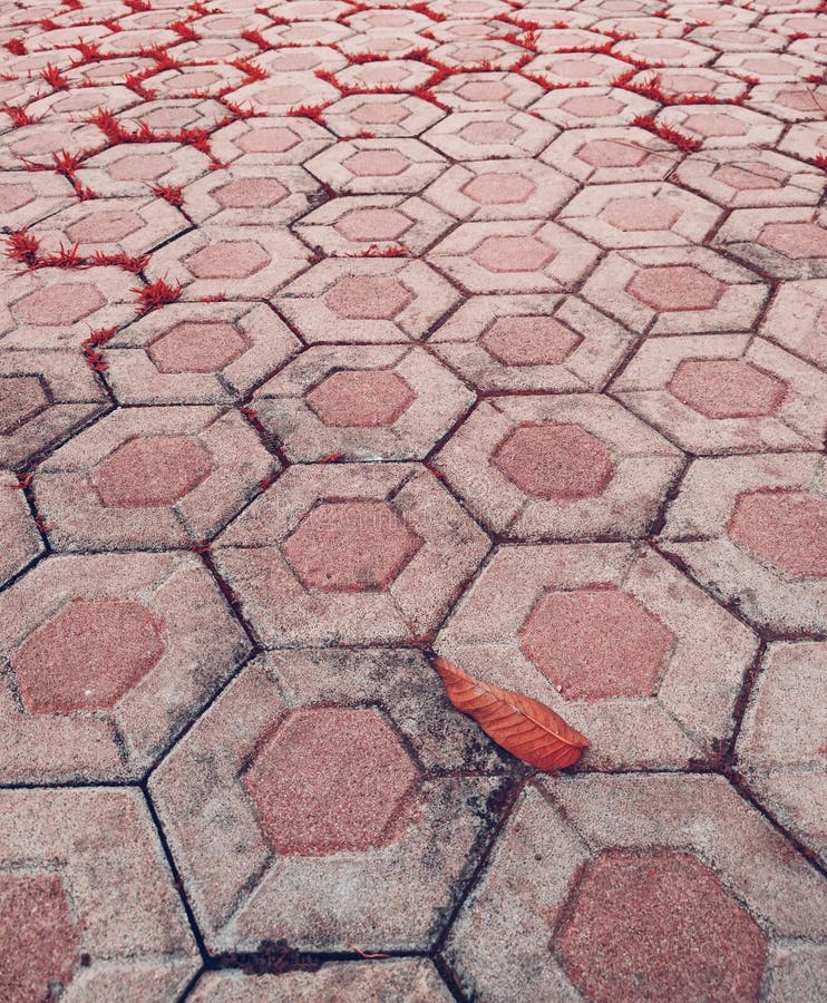 Red Hexagonal Stone Pattern Stock Photos - Free & Royalty-Free Stock ...