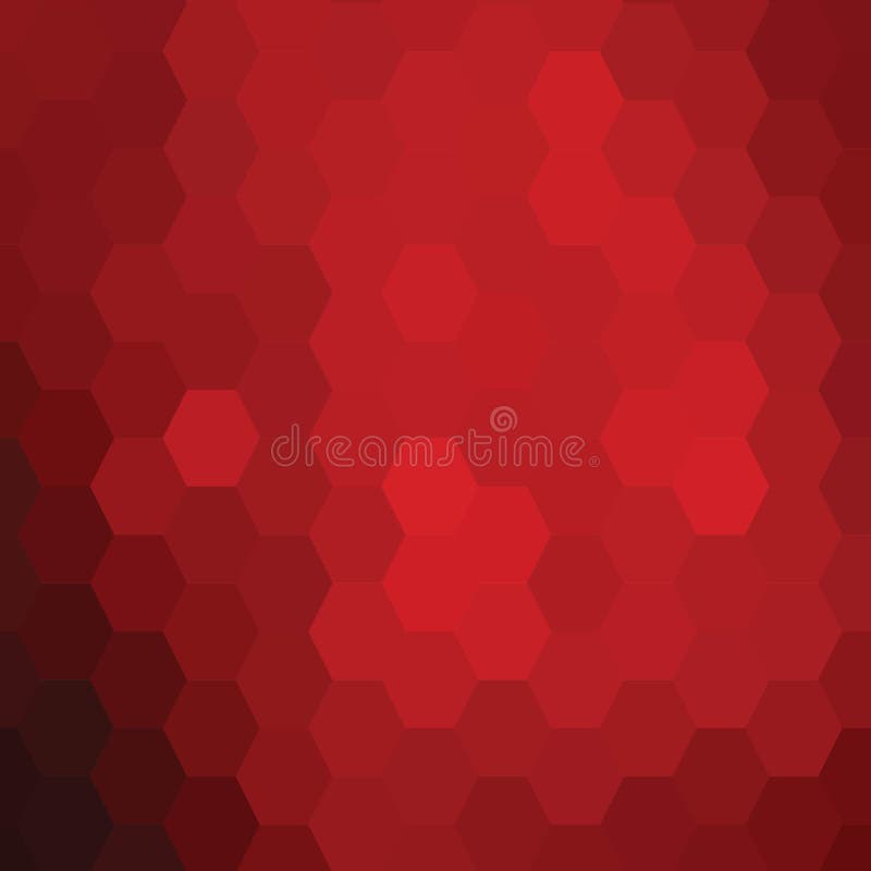 Red Hexagons Background, Geometric Pattern - Vector. Eps 10 Stock ...