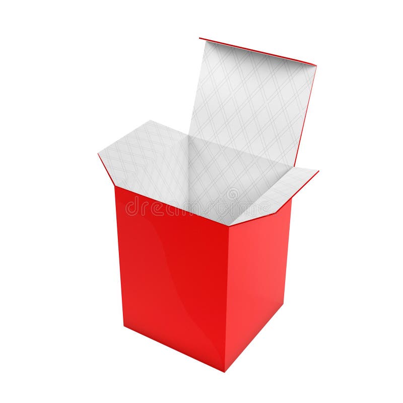 High Carton Box Mockup For Pencils Stock Vector - Illustration of brand ...