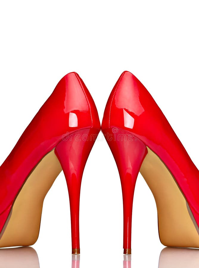 Red high heel shoes stock photo. Image of fetish, clothing - 24713938