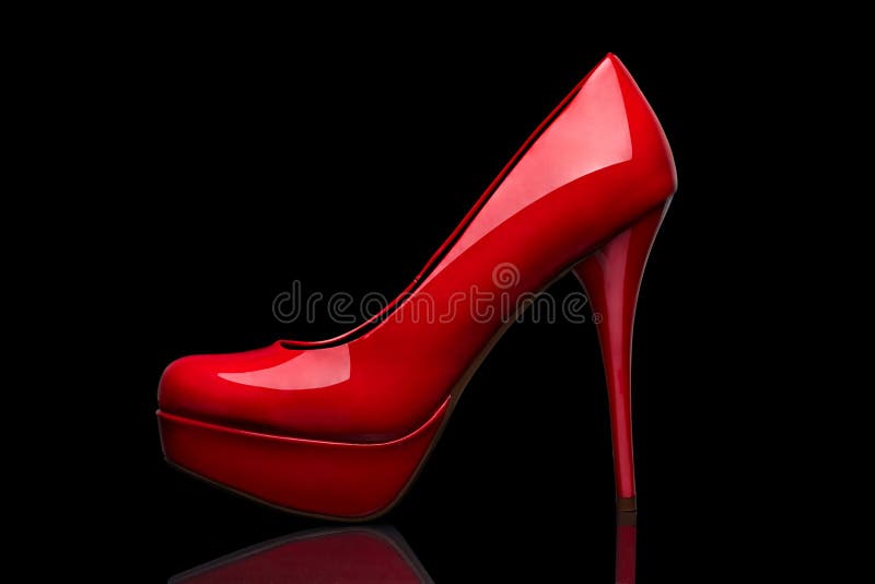 Red high heel shoes stock photo. Image of fetish, clothing - 24713938