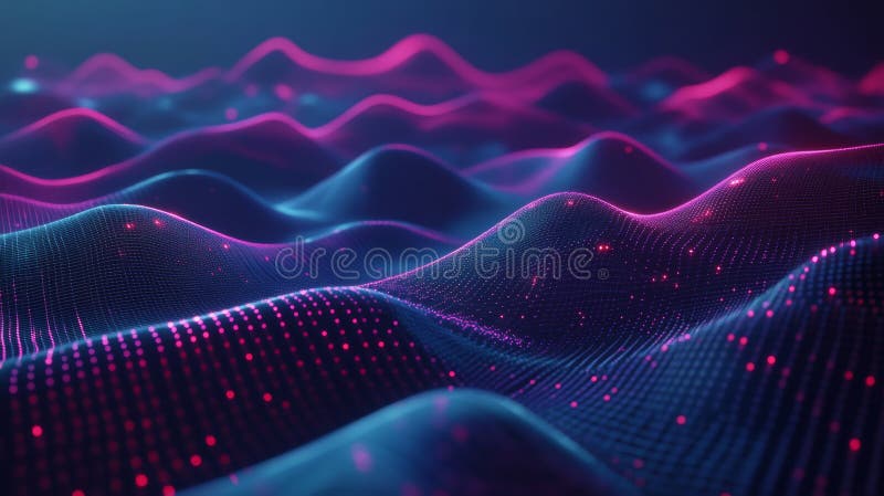 Red-highlighted Abstract Science of Atomic Connections and Medical ...