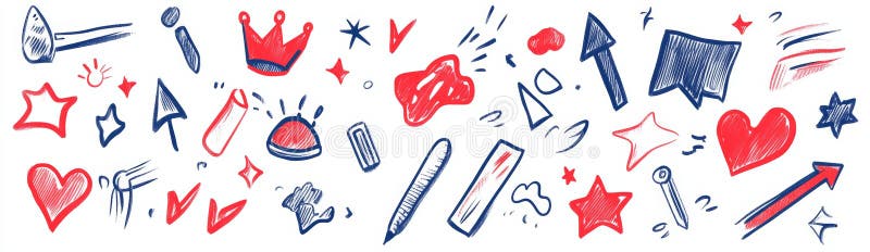 Red Highlights, Text Underlines, Emphasis Marks, and Line Shapes ...