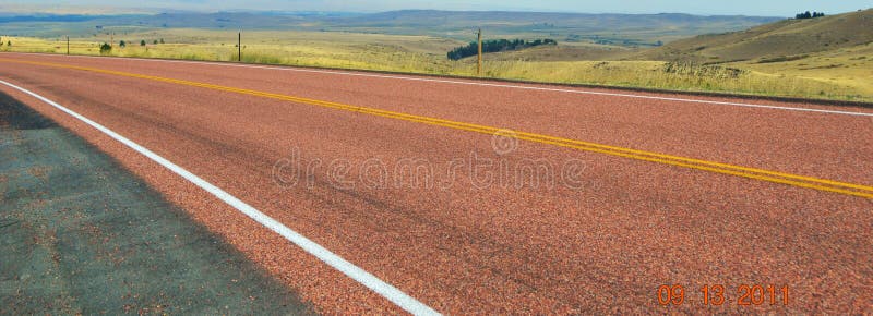 Red Highway stock image. Image of deserted, western, north - 70272171
