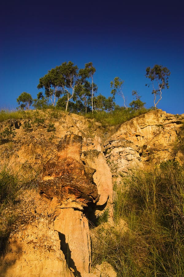 Red hills stock image. Image of scenery, tree, claps, yuanmeng - 7408471