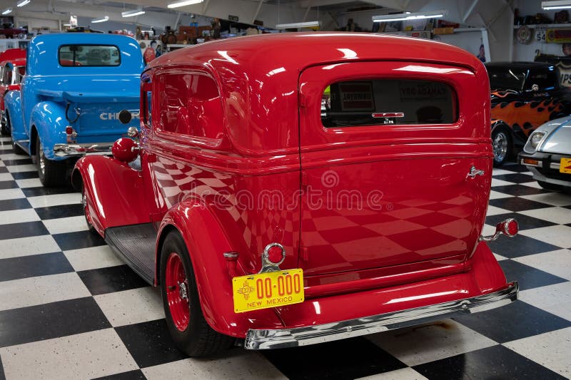 Red Historic Ford Model 40 Hot Rod Editorial Photo - Illustration of ...