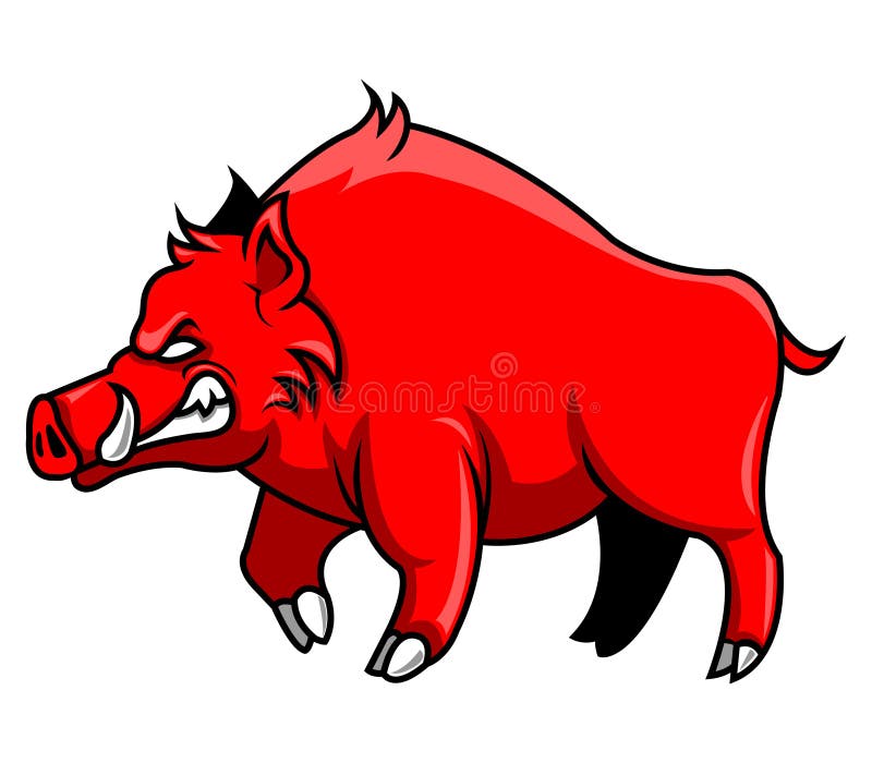 Red Pig Clipart