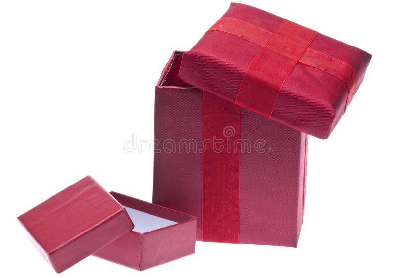 Red Holiday Gift Boxes stock image. Image of gift, vibrant - 15726449