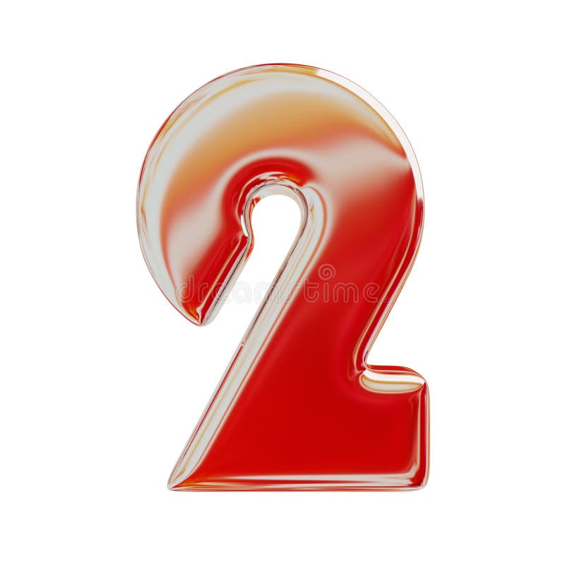 Number 2 3d Red White Stock Illustrations – 665 Number 2 3d Red White ...