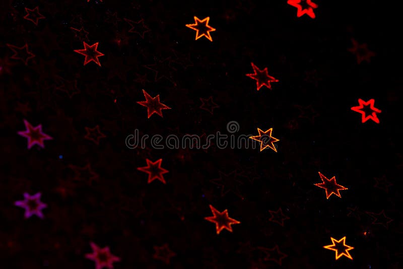Red Holographic Stars Abstract Patterned Background Stock Photo - Image ...