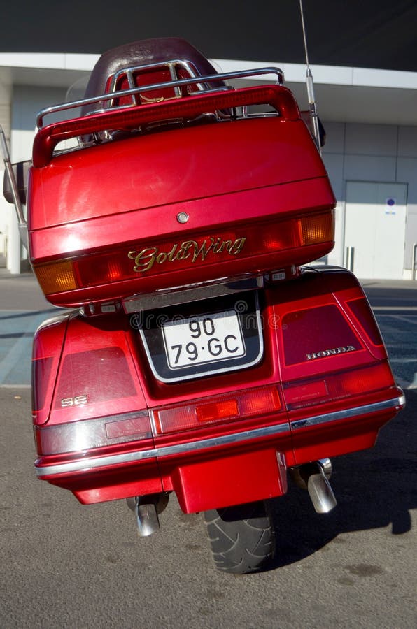 Red Honda Goldwing editorial image. Image of expensive - 34195435