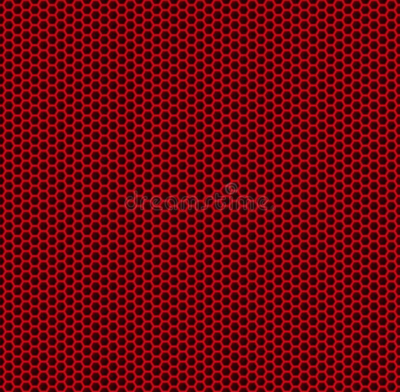 Red honeycomb stock vector. Illustration of metallic - 24807446