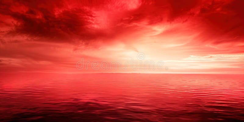 Red Horizon Abstract Background Stock Photo - Image of sunrise, bright ...