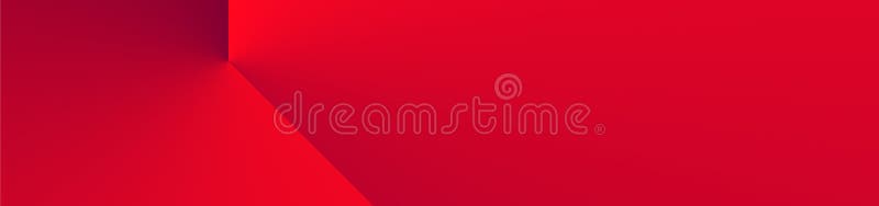 Red Horizontal Banner. Minimal Copy Space. Ready. 3rd Variant Stock ...