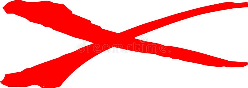 Red Horizontal cross mark stock vector. Illustration of icon - 196112120