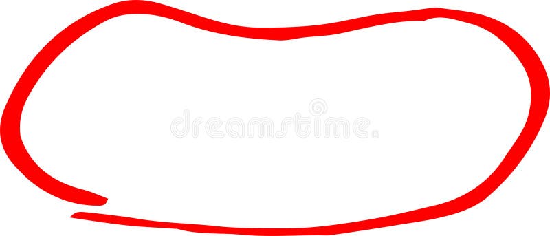 Red Horizontal Oval Illustration Stock Vector - Illustration of parts ...