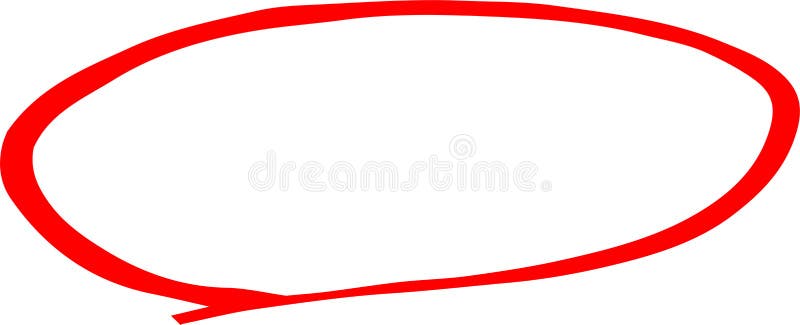 Red Horizontal Oval Illustration Stock Vector - Illustration of copy ...
