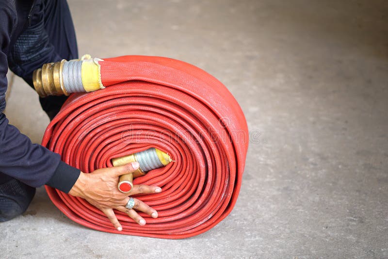 Hose Fire Break for Firefighter Wild Stock Photo - Image of hose ...