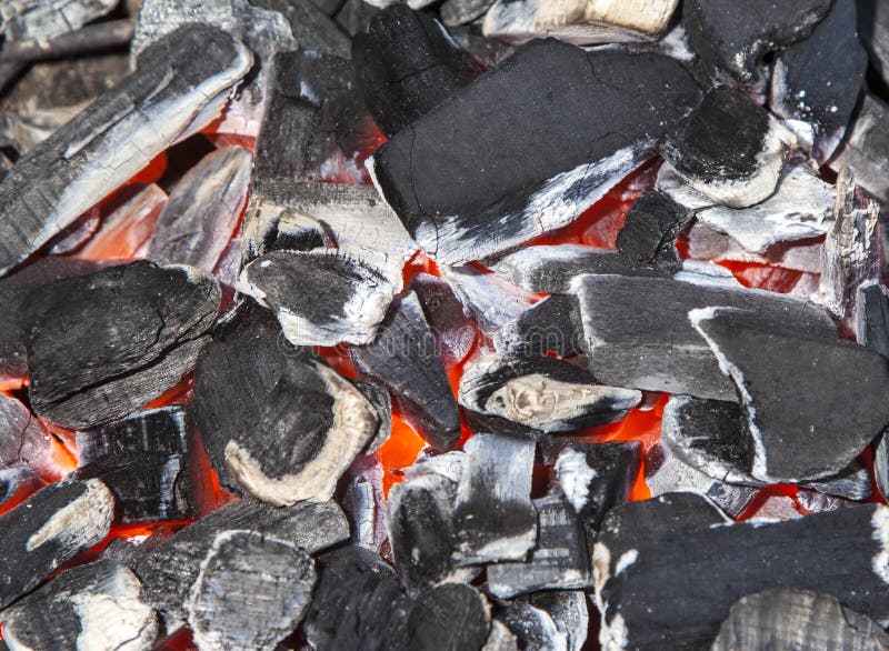 Red-hot Charcoal Background Stock Photo - Image of charcoal, beautiful ...