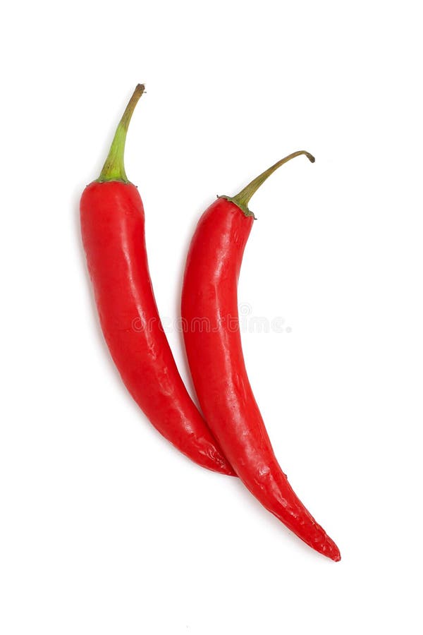 Curly Red Hot Chilli Chilies Pepper Stock Photo - Image of indian ...