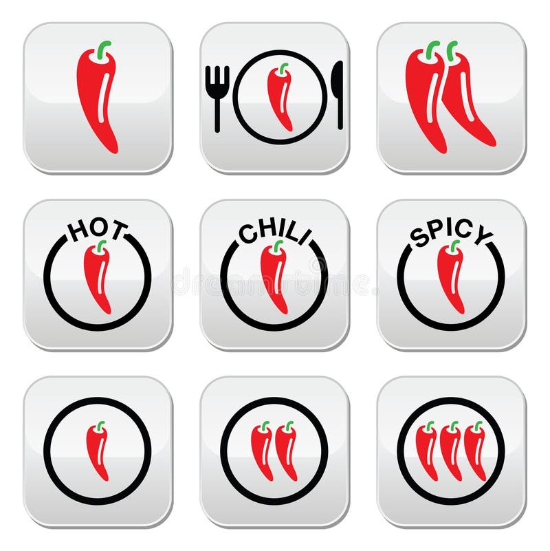 Red Hot Chili Peppers Buttons Set Stock Illustration - Illustration of ...