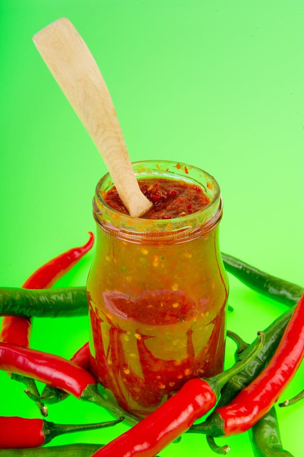 Red Hot Chili Peppers Paste Stock Photo - Image of spicy, culture: 18568176