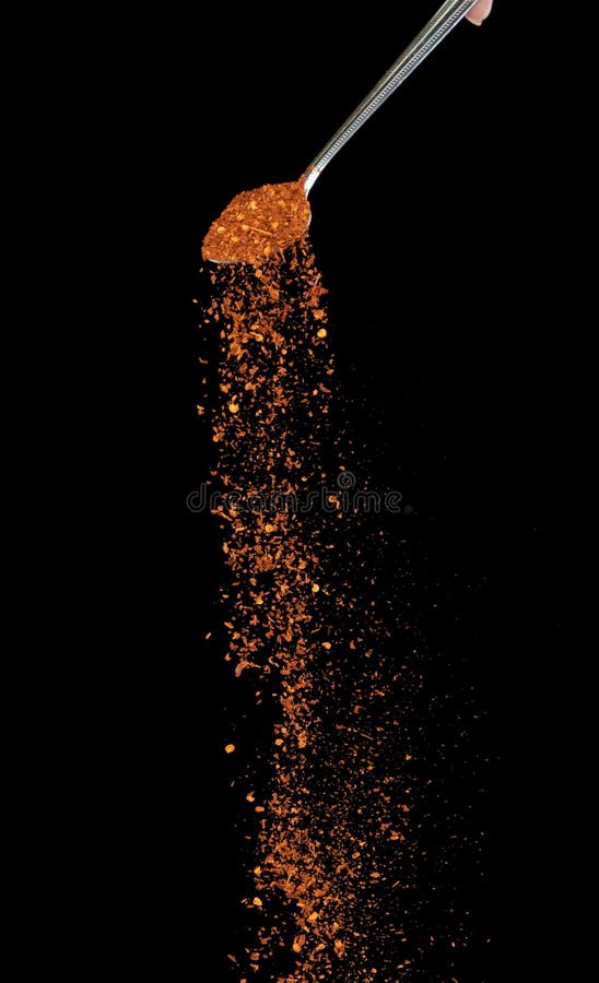 Red Hot Chilli Fall, Red Grain Chilli Explode Abstract Cloud Fly from ...