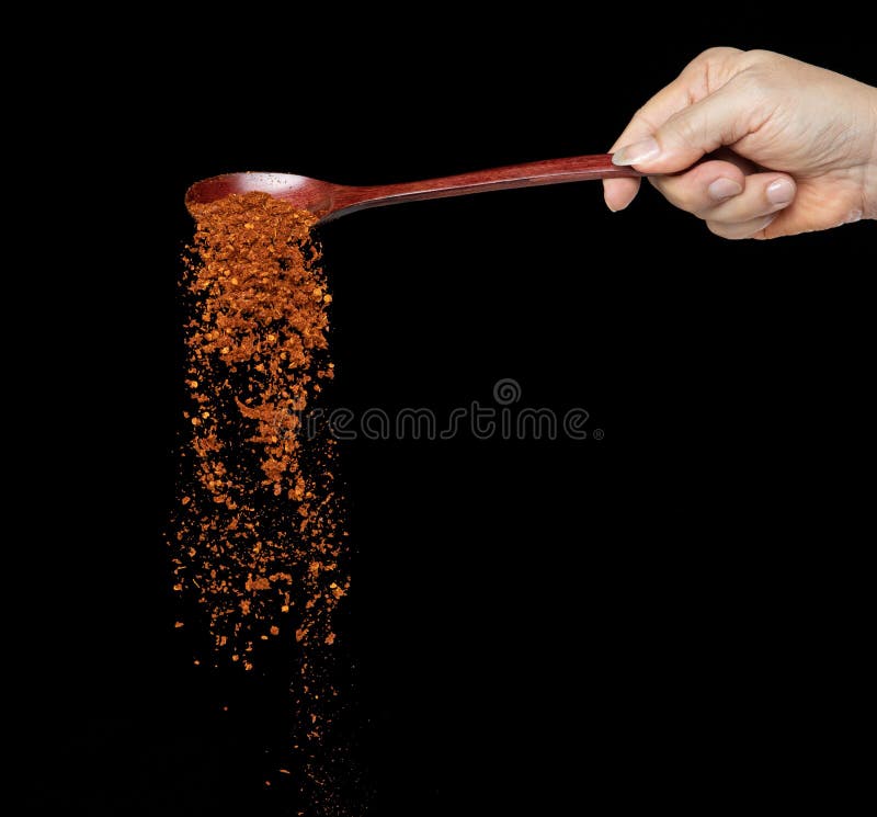 Red Hot Chilli Fall, Red Grain Chilli Explode Abstract Cloud Fly from ...