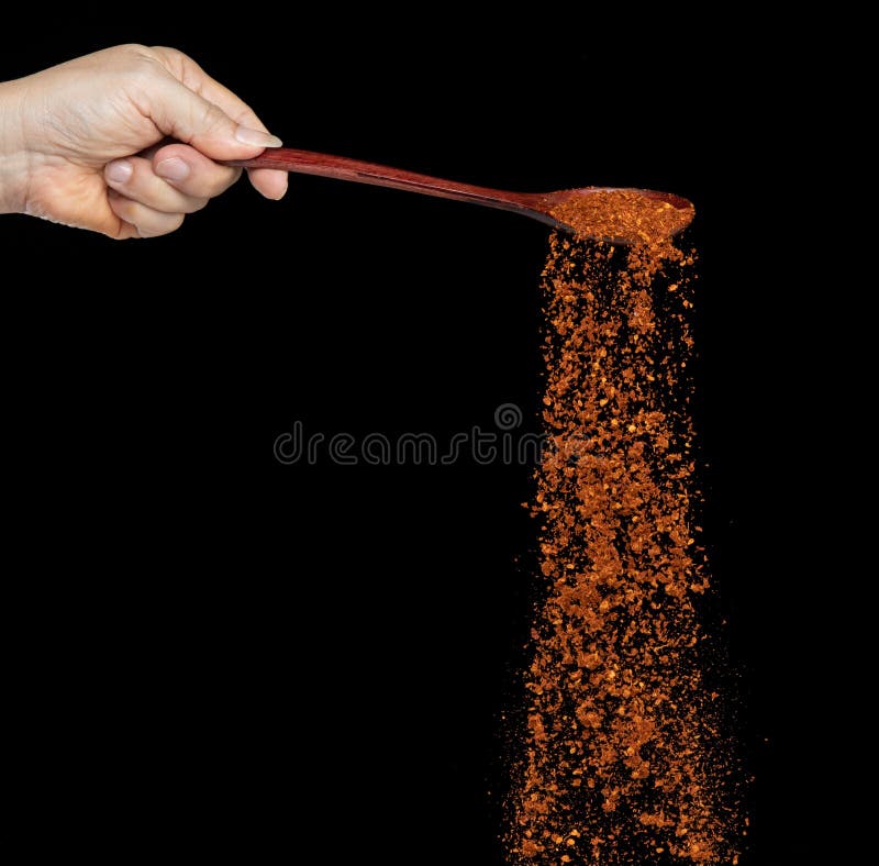 Red Hot Chilli Fall, Red Grain Chilli Explode Abstract Cloud Fly from ...