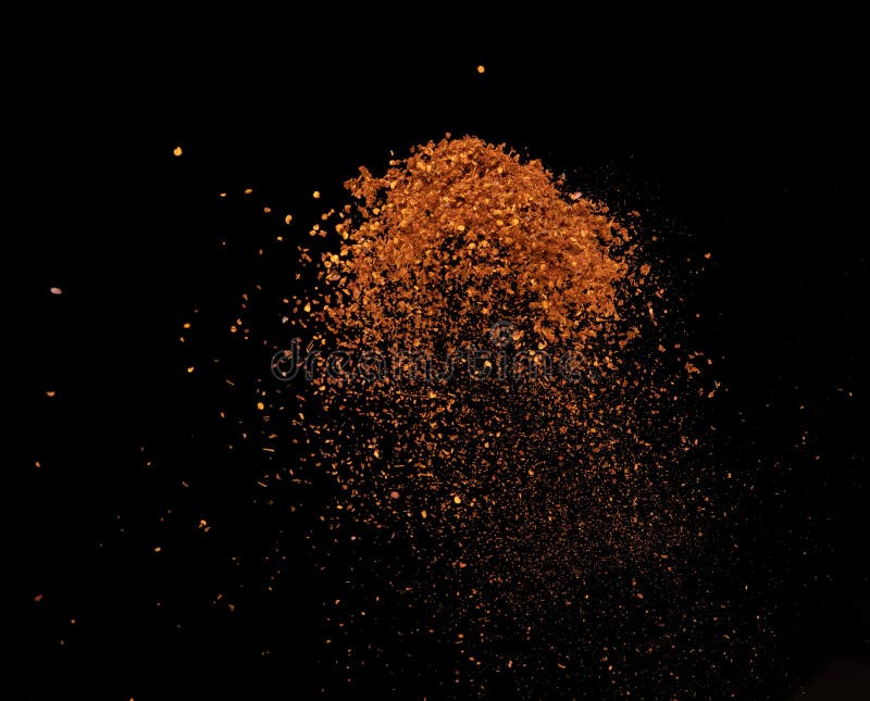 Red Hot Chilli Flying Explosion, Red Grain Chilli Explode Abstract ...