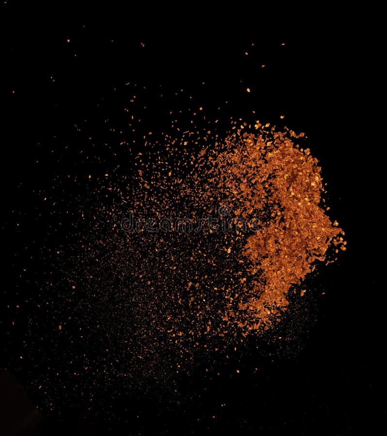 Red Hot Chilli Flying Explosion, Red Grain Chilli Explode Abstract ...
