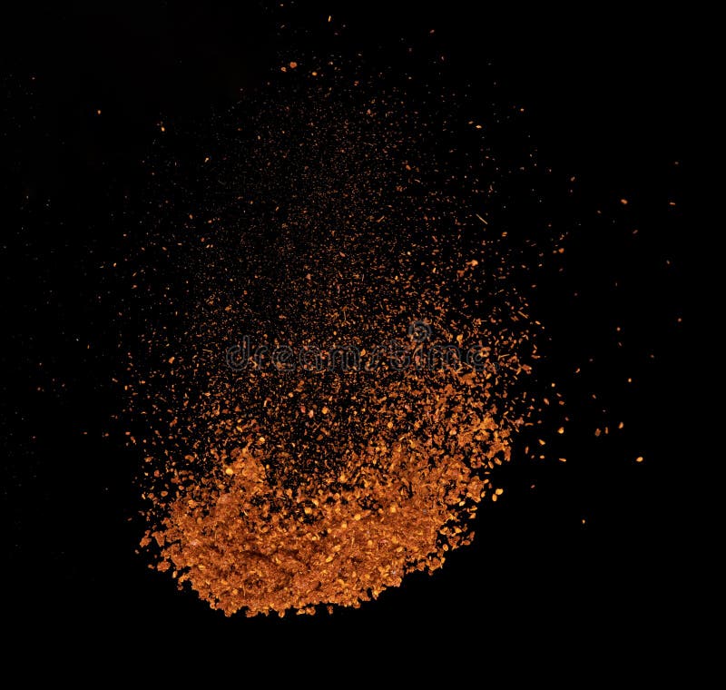 Red Hot Chilli Flying Explosion, Red Grain Chilli Explode Abstract ...