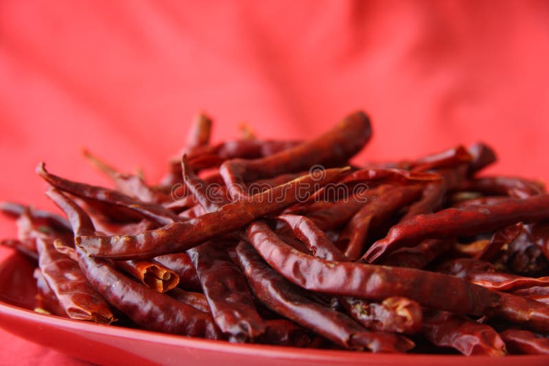 Red Hot Chilli Peper Pods Red Stock Photo - Image of color, black: 2438740