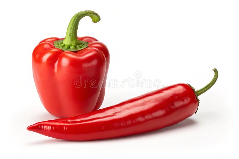 Red Hot Chilli Pepper. Red Chilli Cayenne Pepper Illustration Stock ...